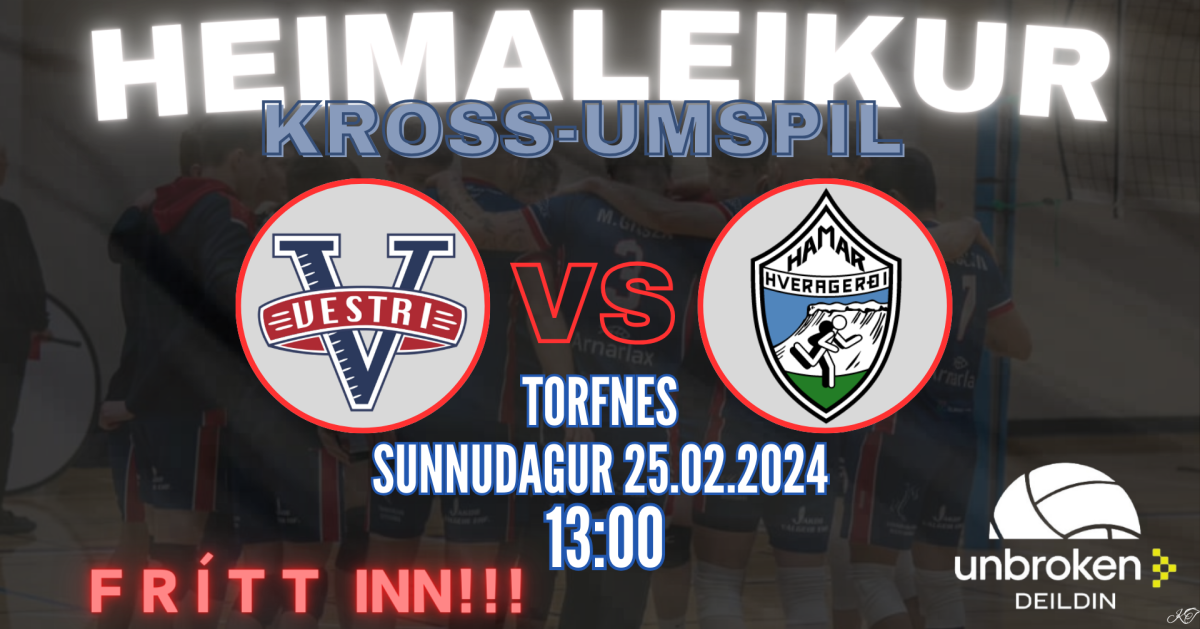 Vestri VS Hamar | Kross-umspil í Unbrokendeild karla | Ísafjarðarbær